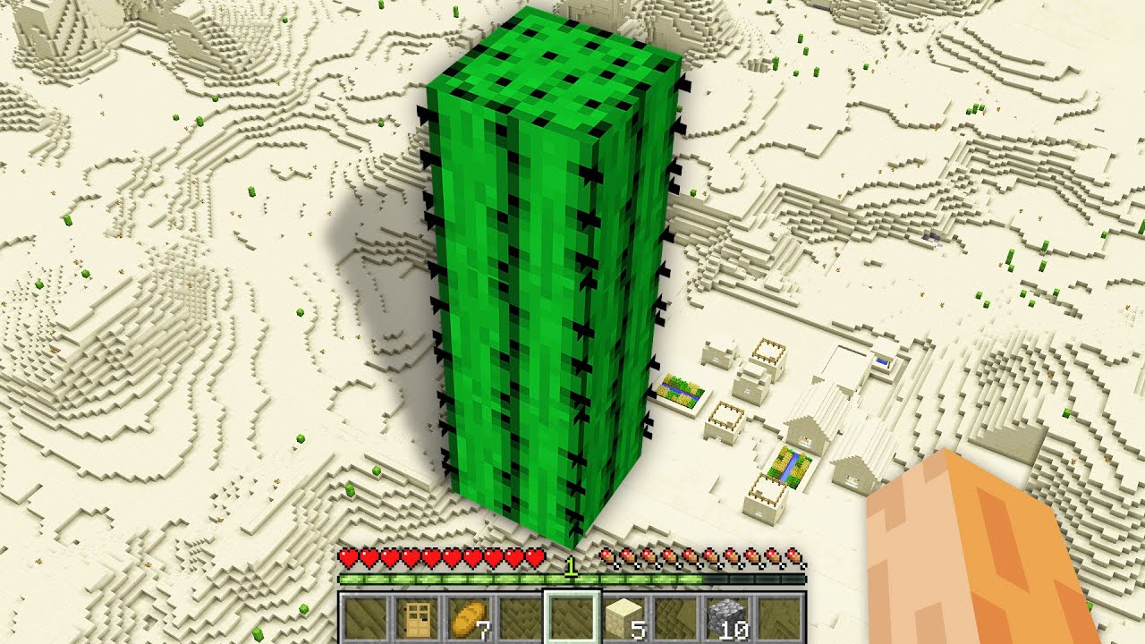 How I found this GIANT CACTUS in my Minecraft World !!!! New Secret ...