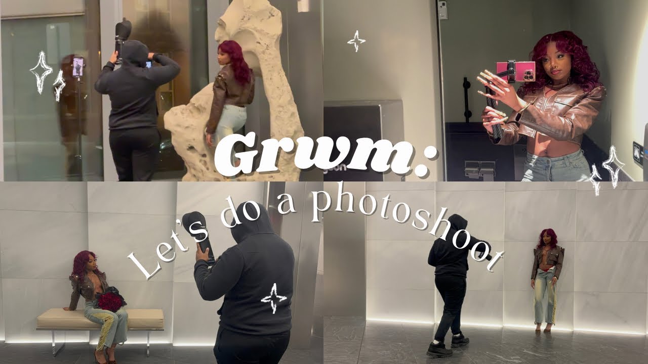 GRWM + Photoshoot edition - YouTube