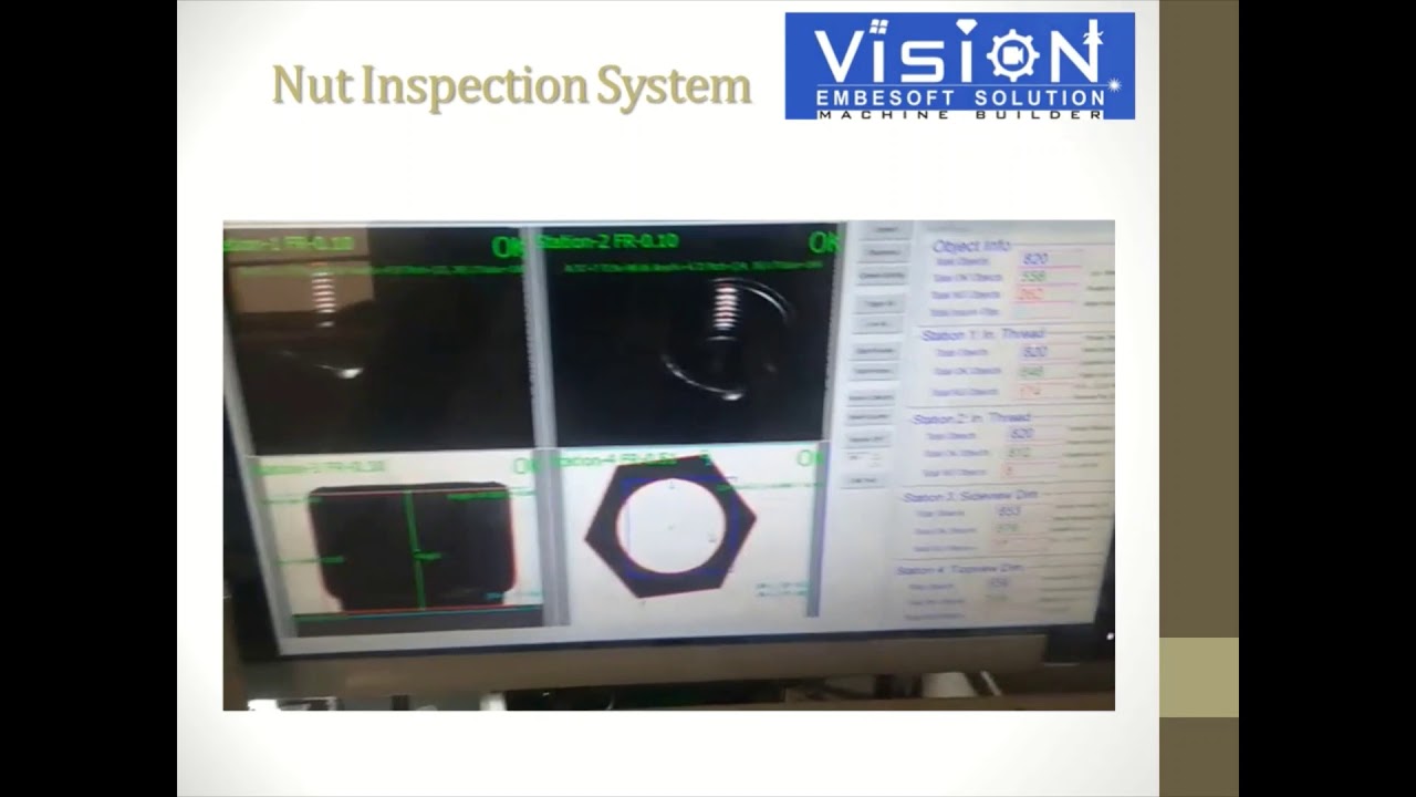 Nut Inspection Sorting System - YouTube
