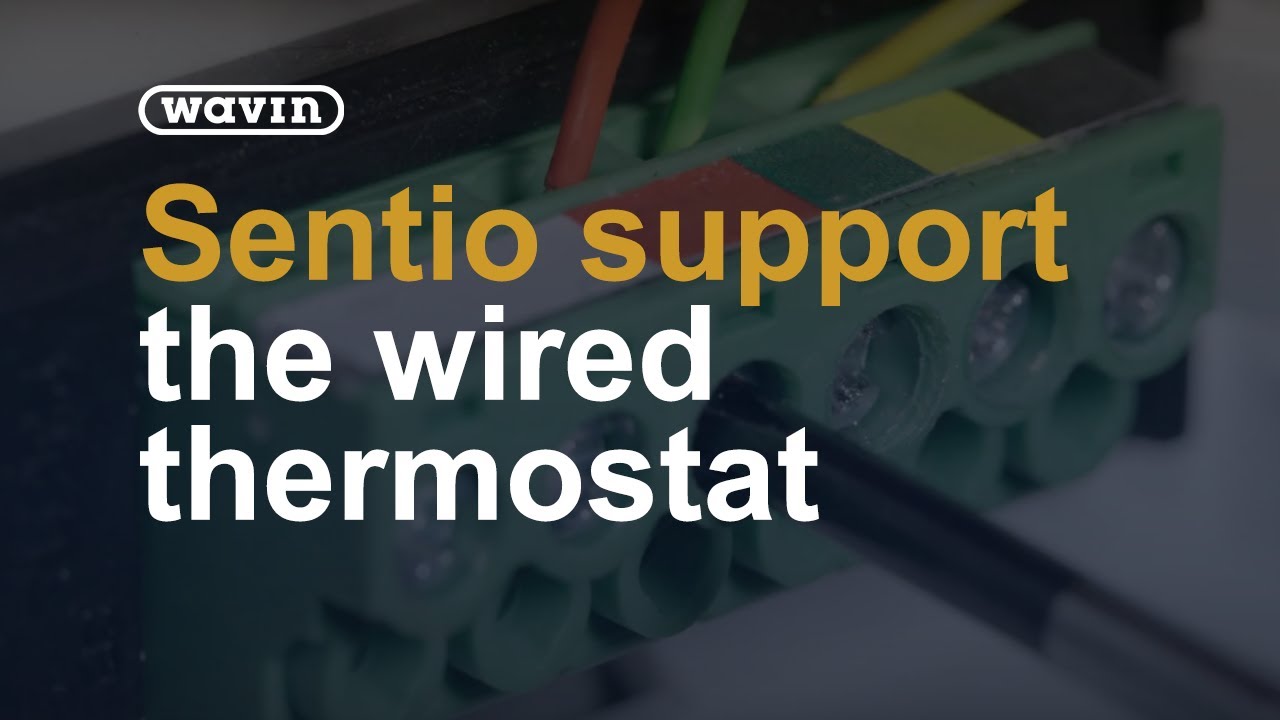 Sentio Support - how to mount the wired thermostat - YouTube