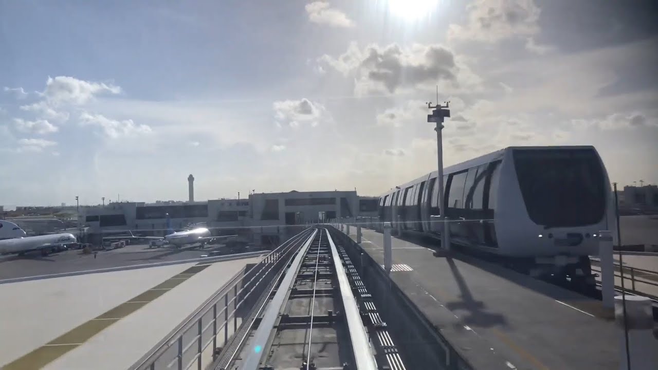 Miami International Airport MIA e Train, Miami, Florida - YouTube