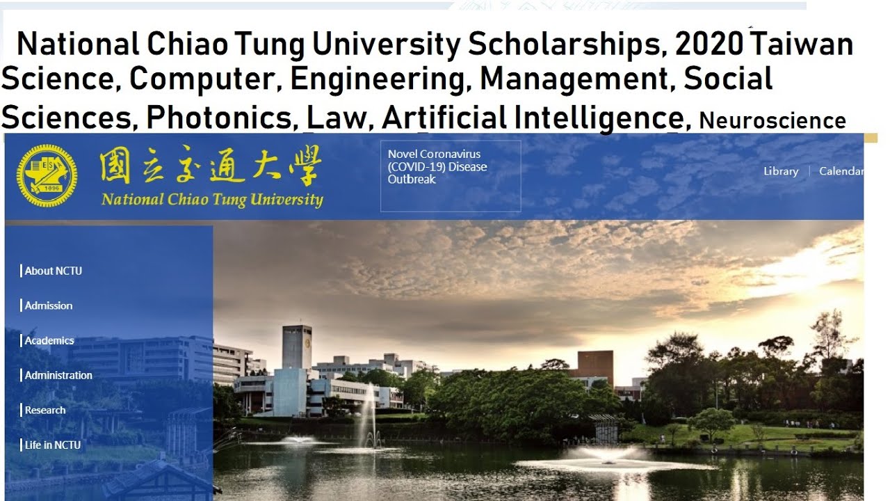 National Chiao Tung University Scholarships 2020, Taiwan - YouTube