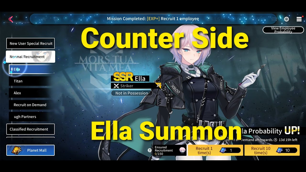 Counter Side Ella summon - YouTube