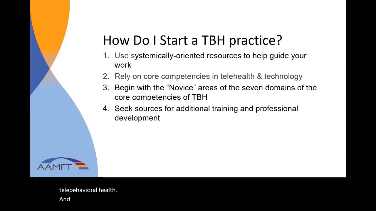 An Introduction to Telebehavioral Health Practice - YouTube