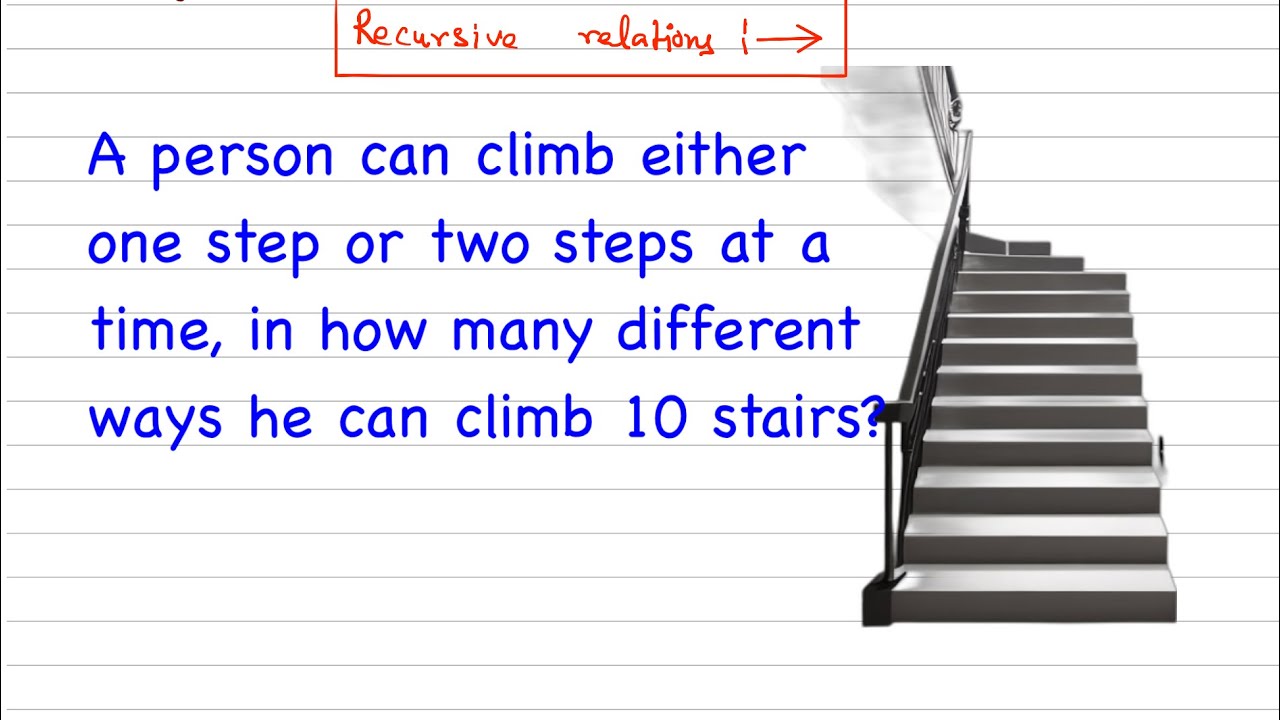 Famous Stairs Problem using Fibonacci Sequence - YouTube