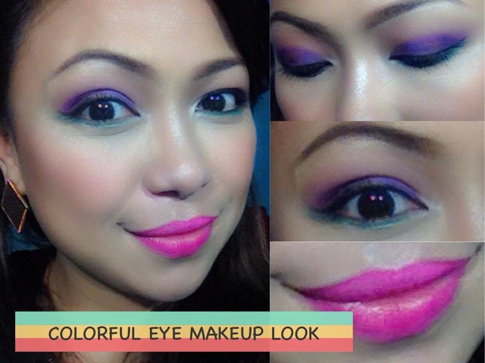 COLORFUL EYE MAKEUP TUTORIAL - YouTube