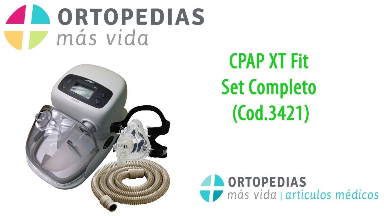 CPAP XT Fit Set Completo [Cod.3421] - Ortopedias Más Vida - YouTube