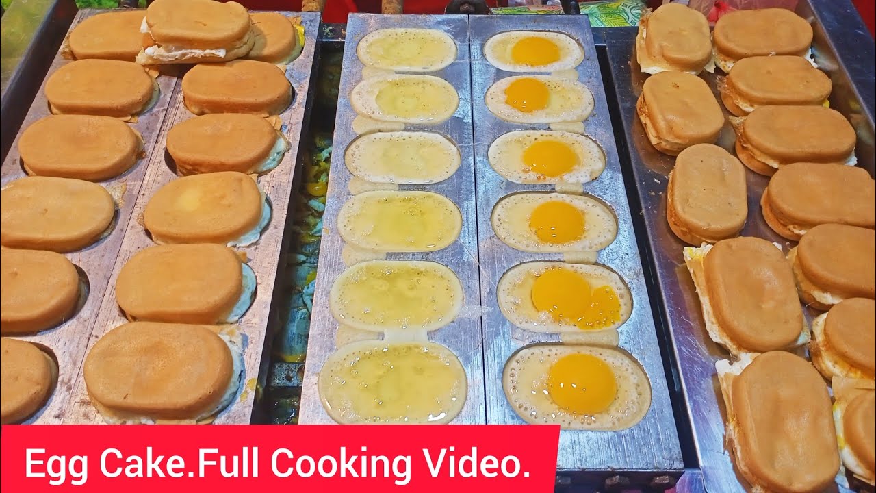 Making Egg Cake | Street Food | Egg Cake | ডিম কেক | বাংলাদেশী ফুড ...