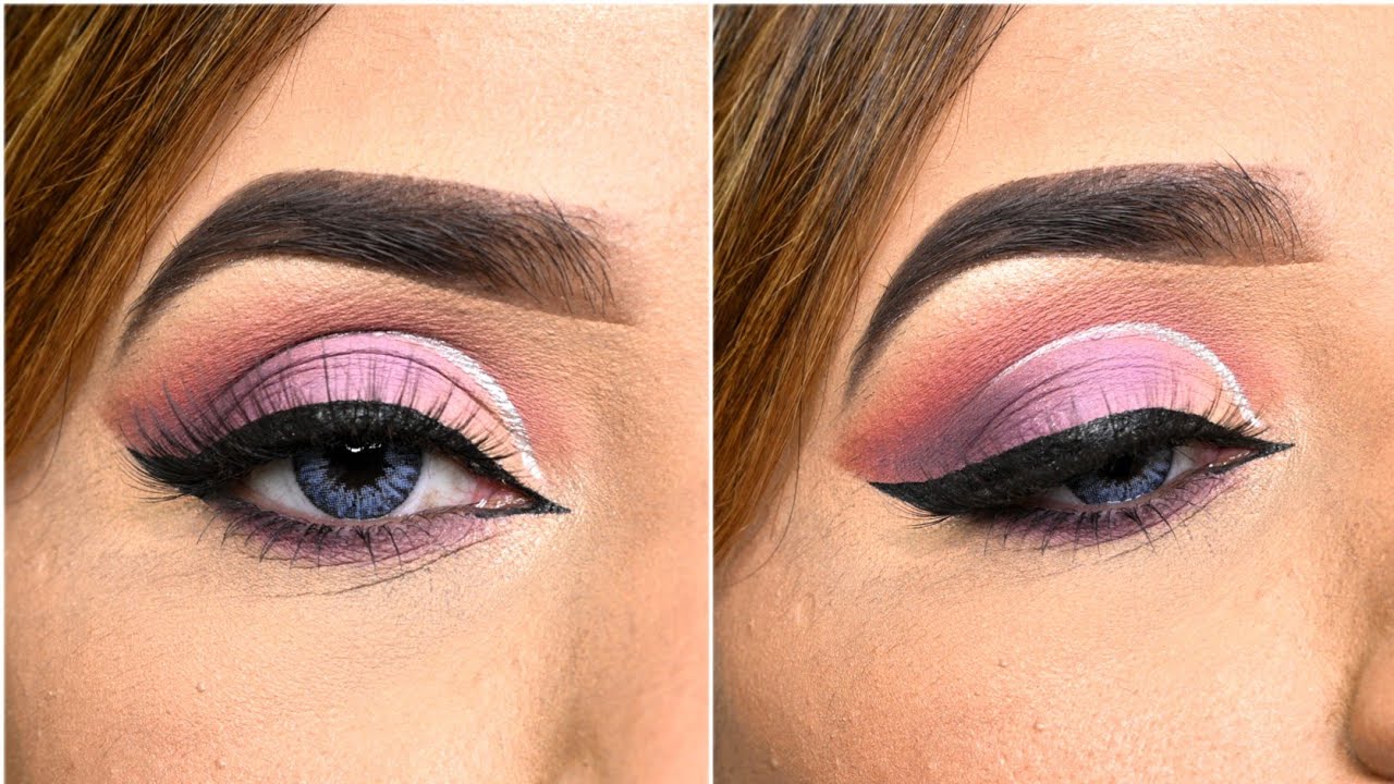 "Glam" Cut Crease Eye Makeup Tutorial | Soft Glam Eye makeup with ...