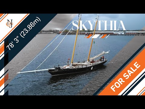 S/Y SKYTHIA for Sale | 78' (23.86m) Nautica Schooner Sailing Yacht for Sale | N&J Yacht Tour