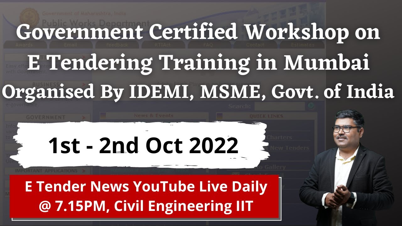 Govt Certified Workshop on E Tendering in Mumbai, Organized by IDEMI ...