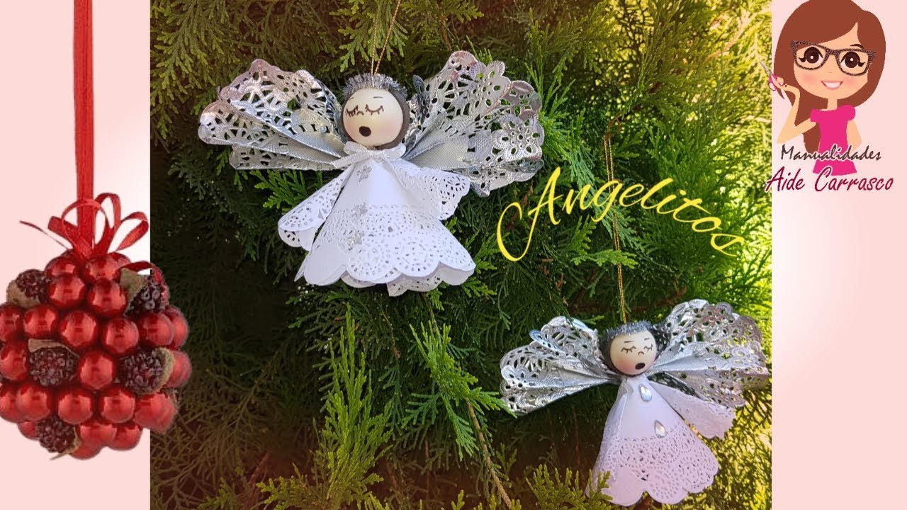 COMO HACER ANGELITO PARA ARBOL DE NAVIDAD - YouTube