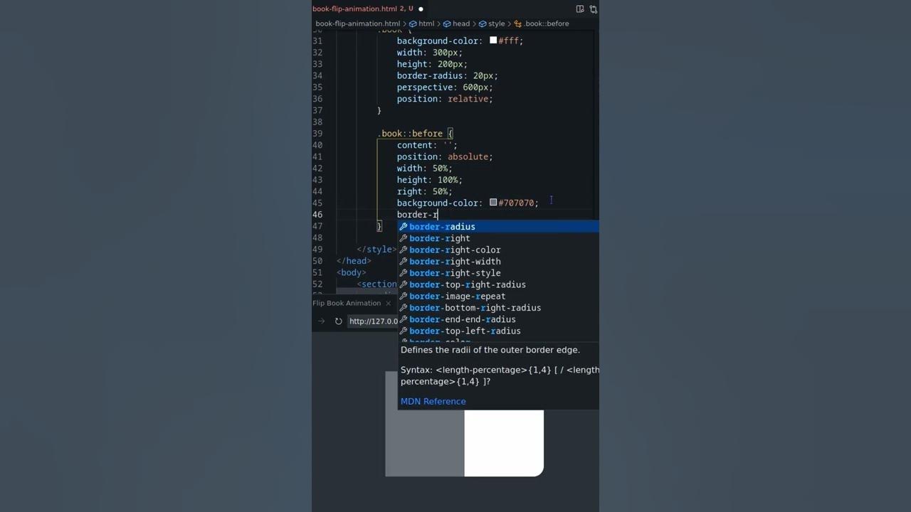 How To Create Page Flipping Animation Using Html And Css Transform Geekboots Youtube