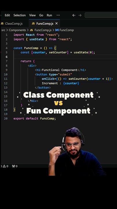 #day57 - React interview questions | Class component vs Function Component #reactjs #coding # ...