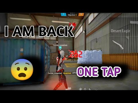 i am back agin after 3 month 😕 free fire game play one tap😨 montage ...