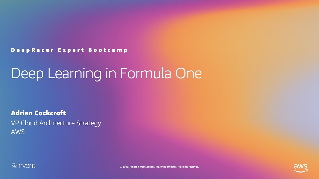 DeepRacer Expert Bootcamp: Deep Learning in Formula One - YouTube