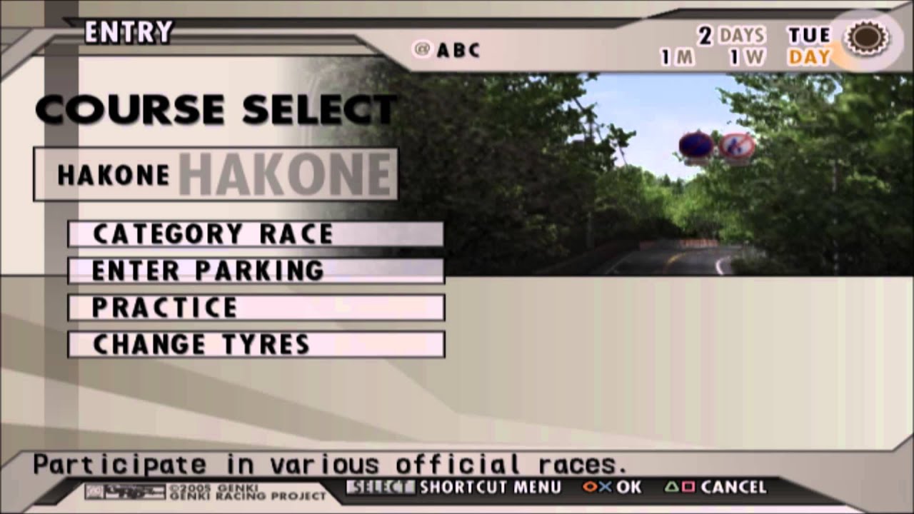 Kaido Racer / Kaido Battle 2 (PS2) Race Select Menu Day Soundtrack ...