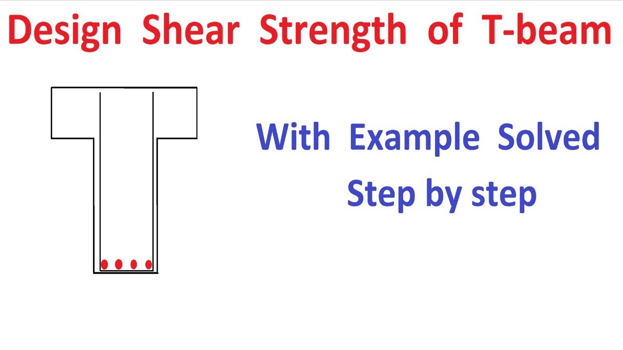 Design Shear Strength of T-Beam - YouTube