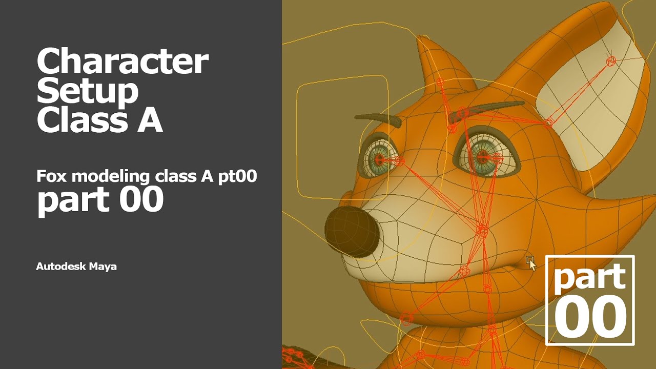 Character Setup : Fox modeling class A pt00 - YouTube