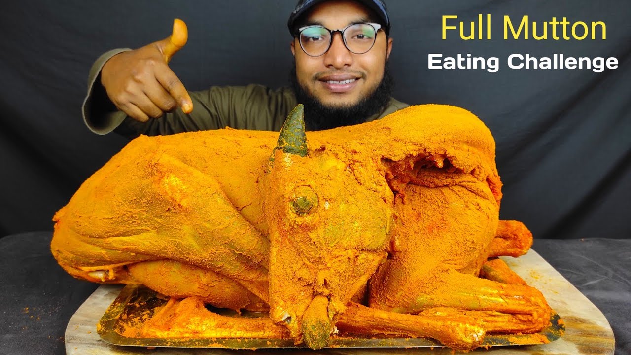 FULL MUTTON EATING CHALLENGE, FULL GOAT EATING CHALLENGE, FULL MUTTON ...