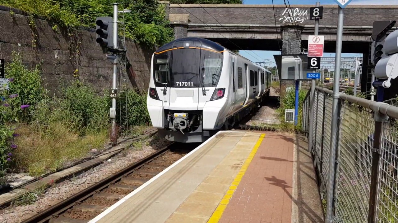 Class 717 717011 Arriving at Alexander Palace on 5/7/19 - YouTube