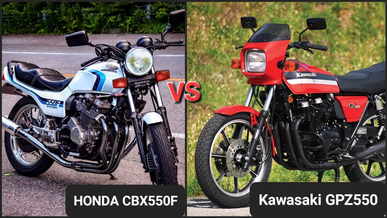Honda CBX550F vs Kawasaki GPZ550 | Two 550cc mid-sized motorbikes in ...