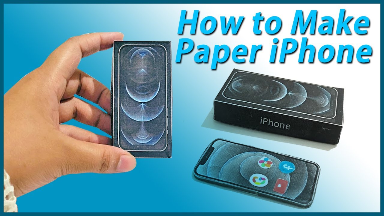 DIY Miniature iphone 12 pro max | Handmade - YouTube