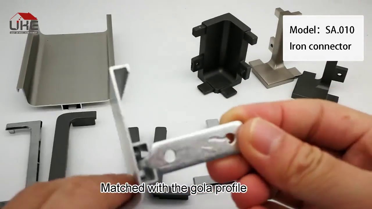 video for installation end caps for C&L furniture profiles - YouTube