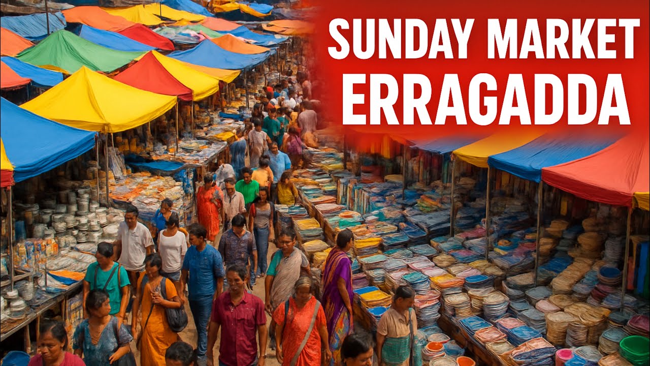 Hyderabad Erragadda Market || Sunday Market 🛍️ #streetmarkets - YouTube
