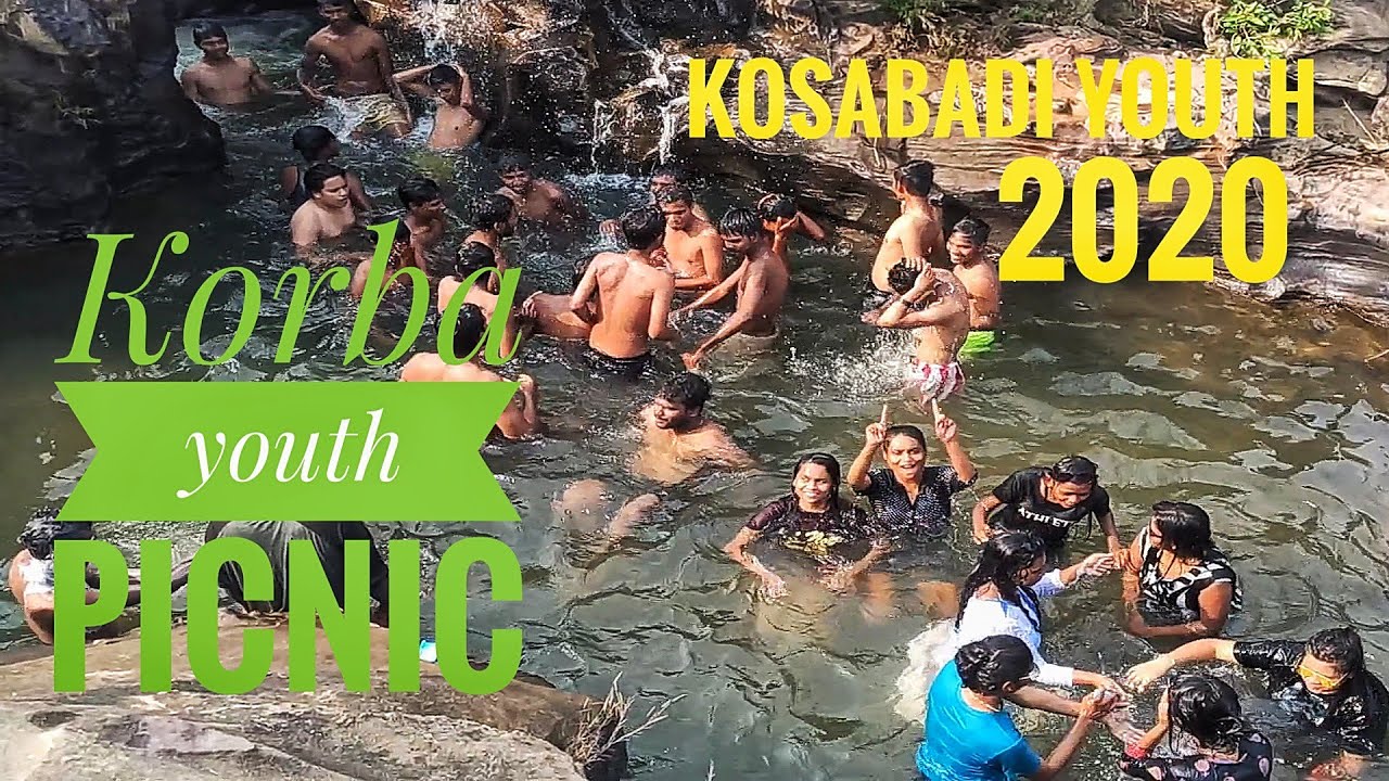 Korba youth picnic 2020 // kosabadi youth // Gahaniya waterfall 2020 ...