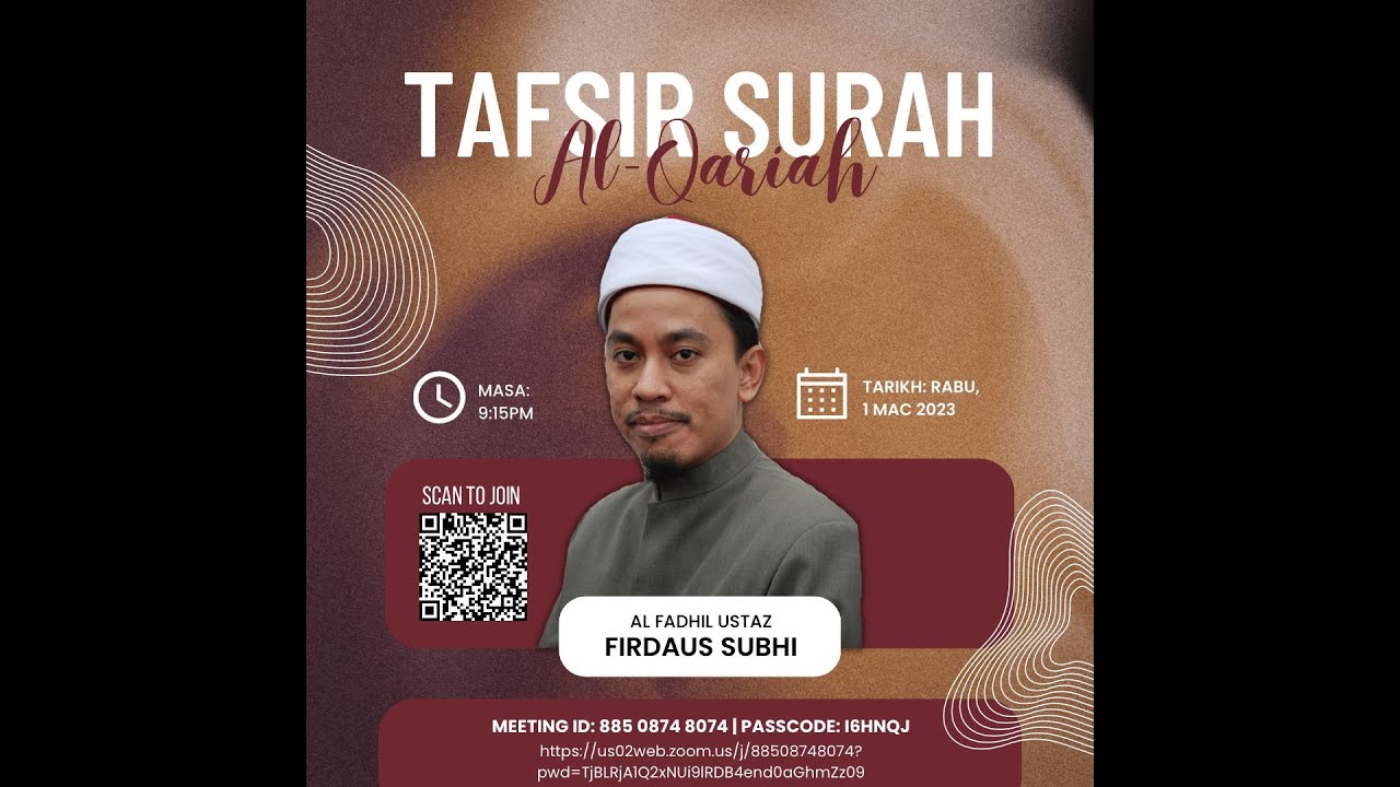 Tafsir Surah Al Qariah : Al Fadhil Ustaz Firdaus Subhi - YouTube