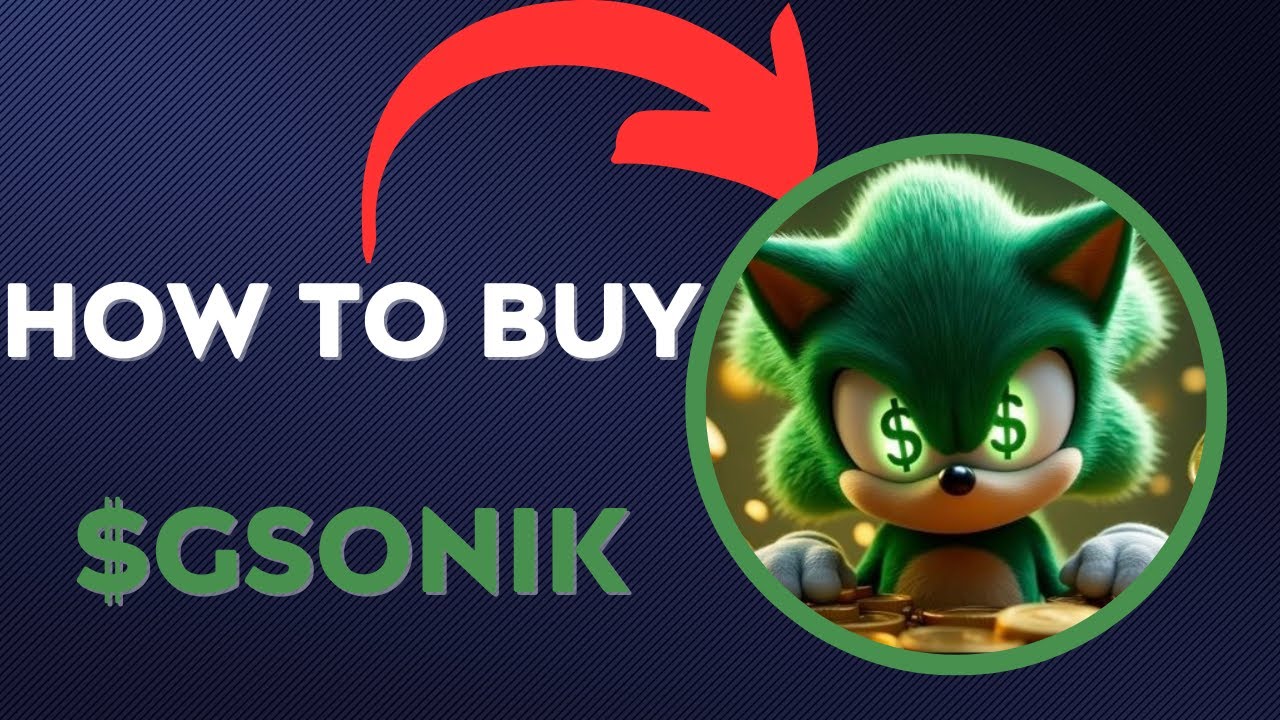 How To BUY $GSONIK - GREEN SONIK TOKEN CRYPTO COIN IN 60 SECONDS - YouTube