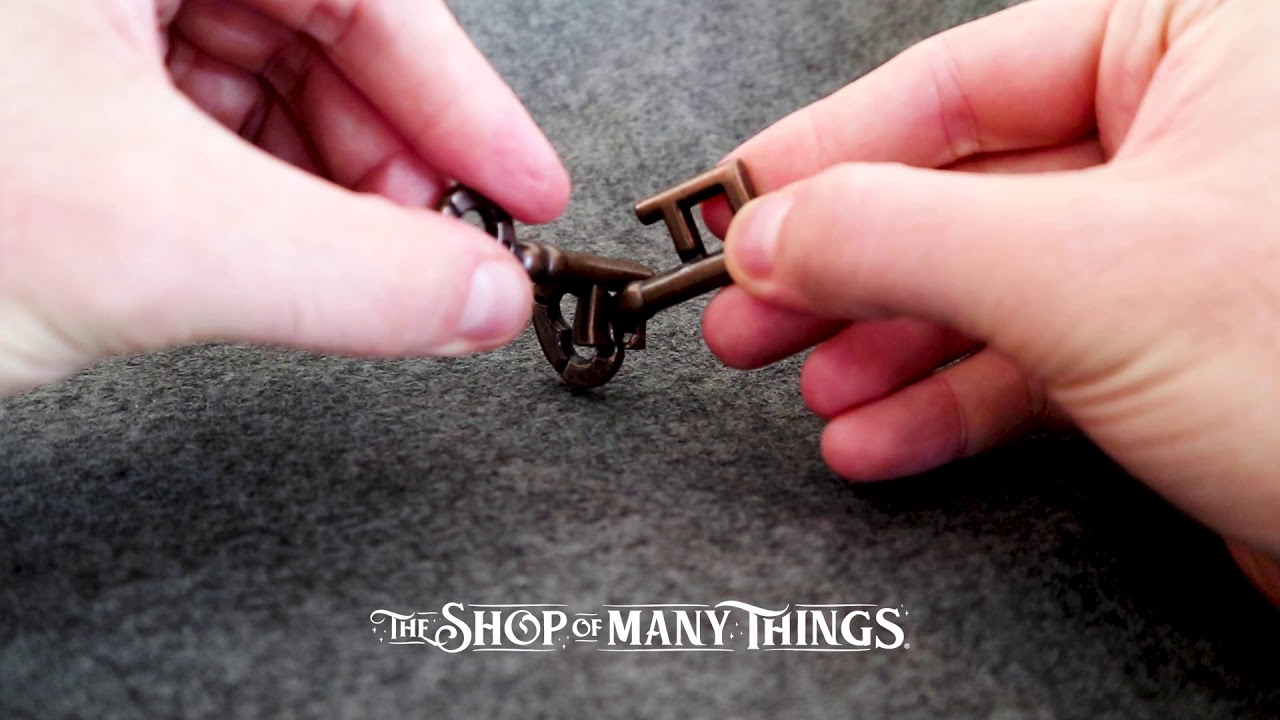 Locked Keys Puzzle - Solution (from The Shop of Many Things) - YouTube