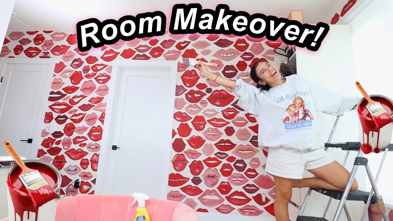 ROOM MAKEOVER: Painting and Organizing my Makeup/Glam Room! - YouTube