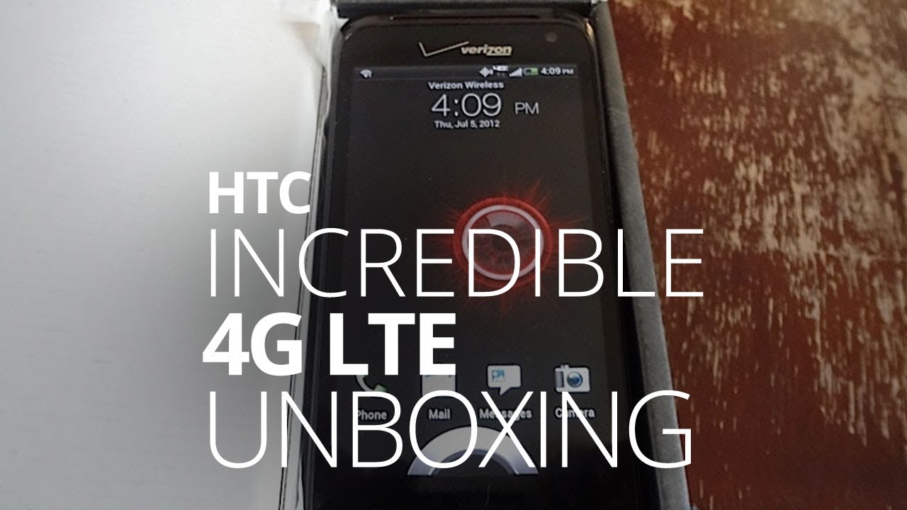 HTC Droid Incredible 4G LTE Unboxing - YouTube