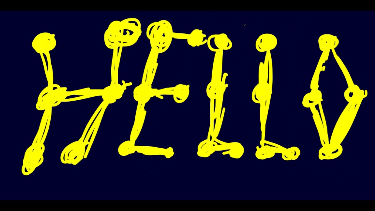 Animate Everyday: Day 58 - Hello - YouTube