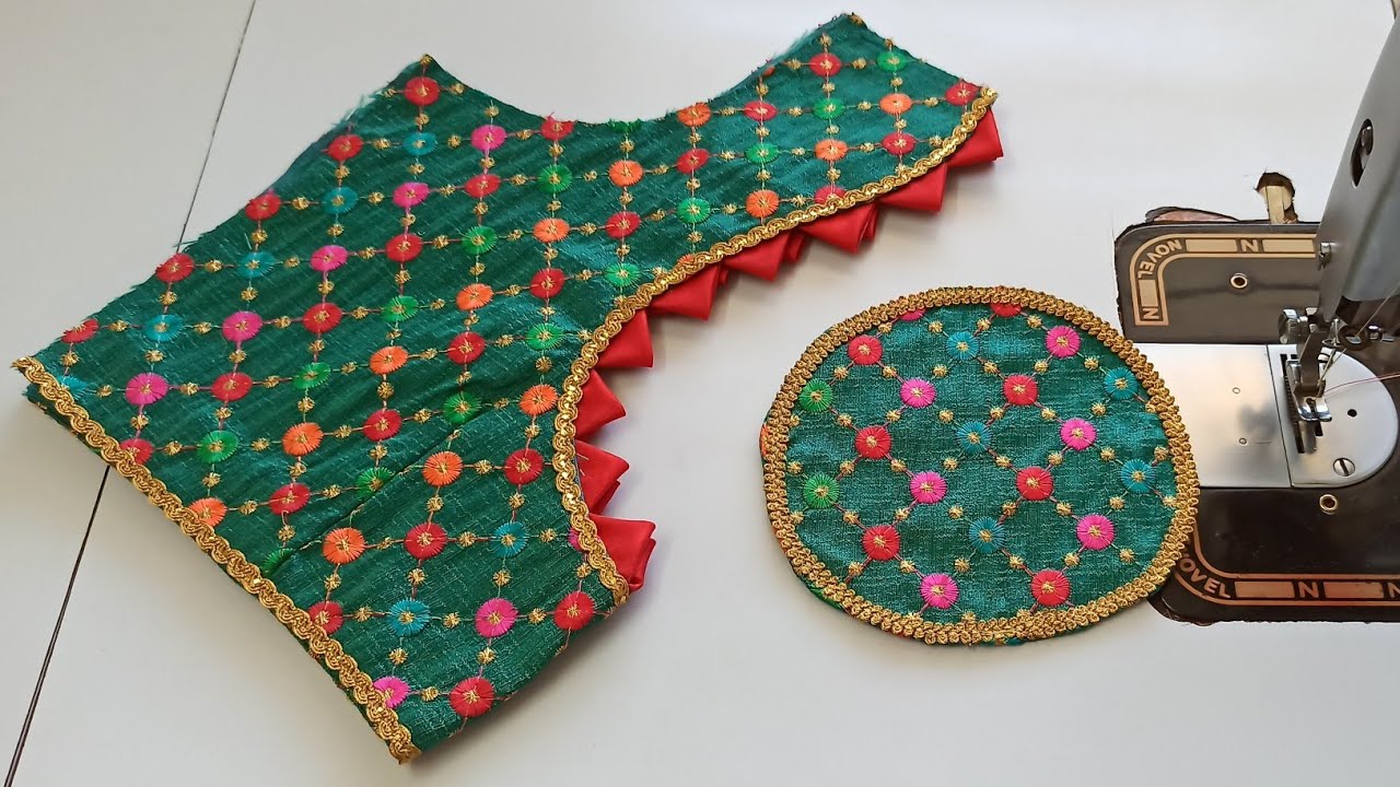 Designer Blouse Back Neck Design | Back Neck Blouse Design Cutting And ...