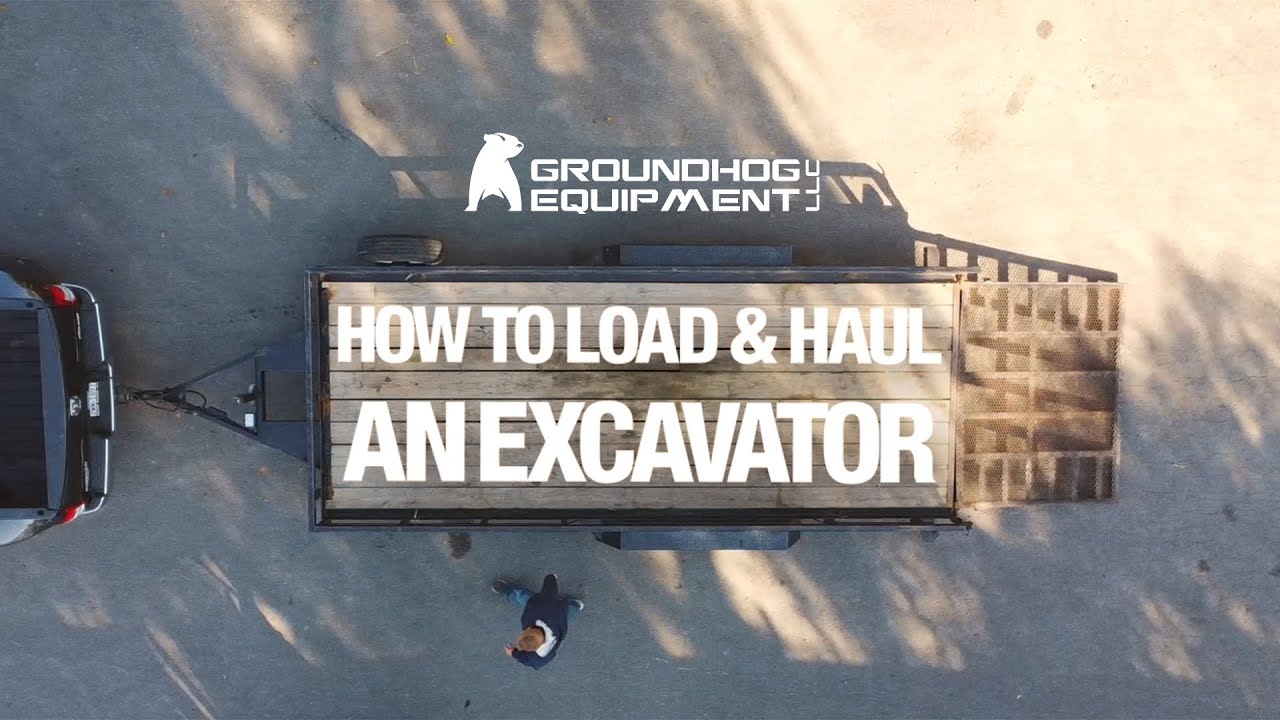 How to Load & Transport a Mini-Excavator - YouTube