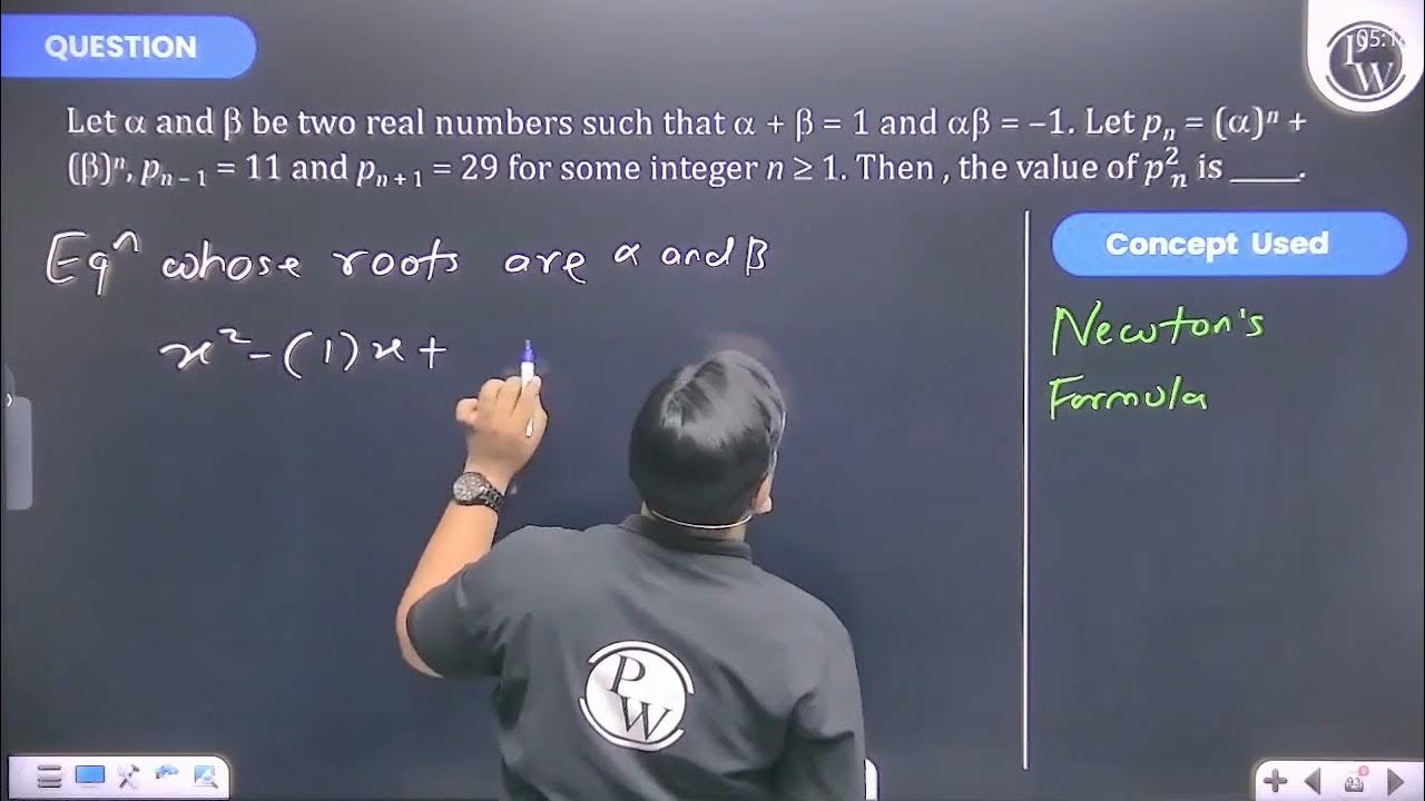 Let \(\alpha\) and \(\beta\) be two real numbers such that \(\alpha+\beta=1\) and \(\alpha \beta ...