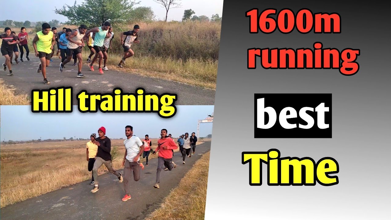 1600m रनिंग best 💯workout | hill | 1600m | Time kam karne ka best ...
