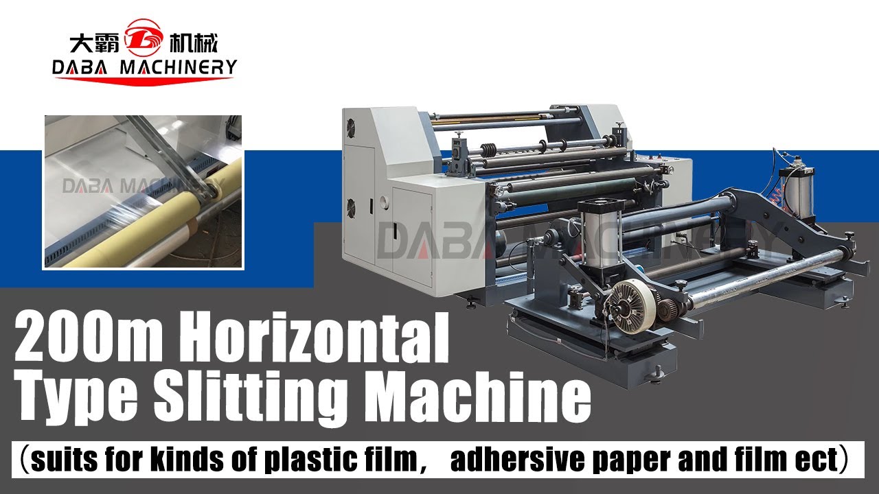 200m Horizontal type plastic film slitting and cutting machine suits ...