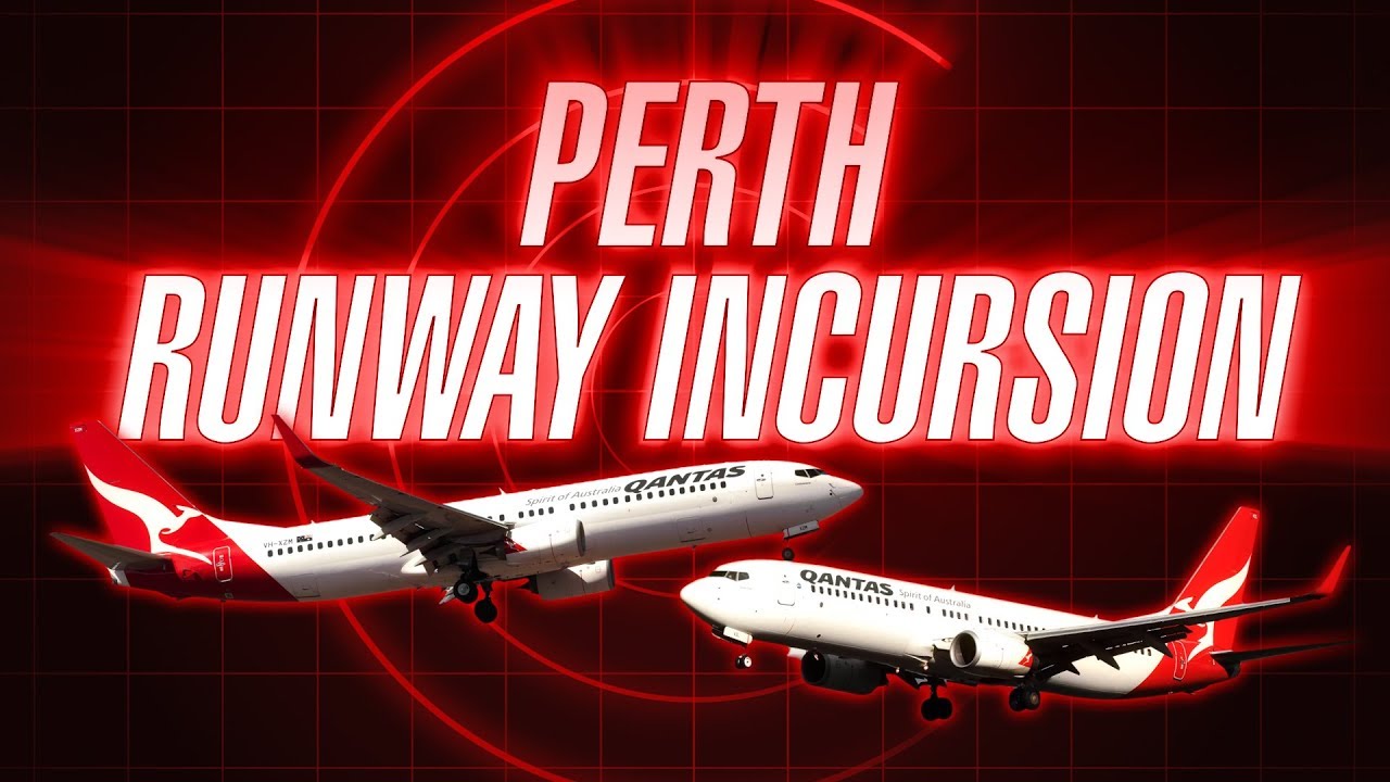 Perth Runway Incursion [with ATC audio] - YouTube