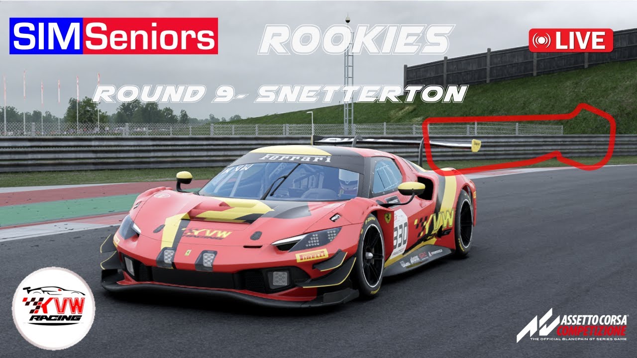 ACC | Sim Seniors | Rookies Championship | Round 9 | Snetterton - YouTube