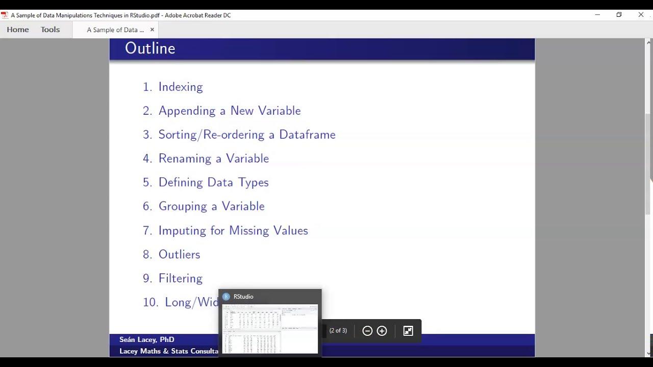 Indexing and the mutate() function in RStudio - YouTube