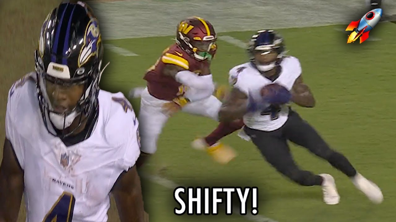 Zay Flowers 'Rookie' SHOWING OFF EXPLOSIVENESS 🔥⚡️ Ravens vs Commanders ...