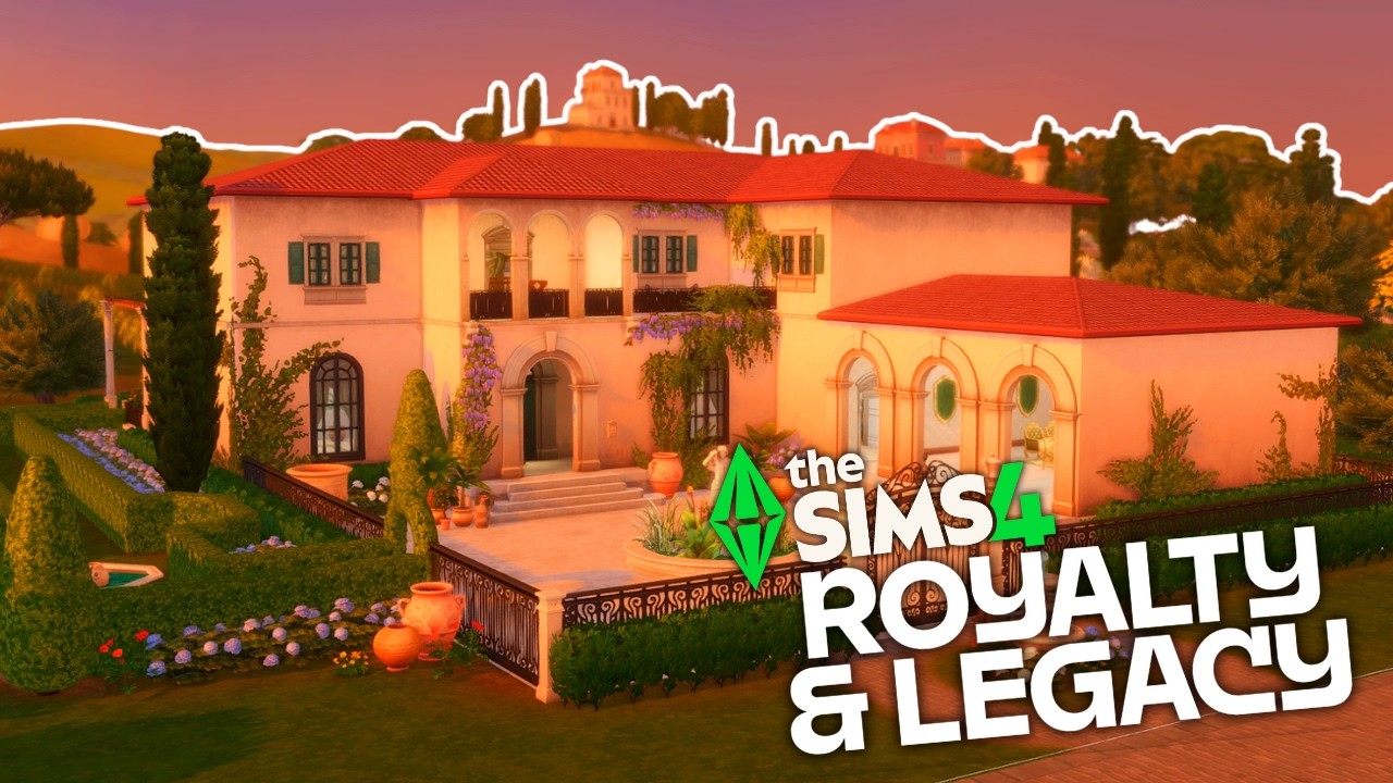 Italian Villa | The Sims 4: Royalty and Legacy Speed Build - YouTube