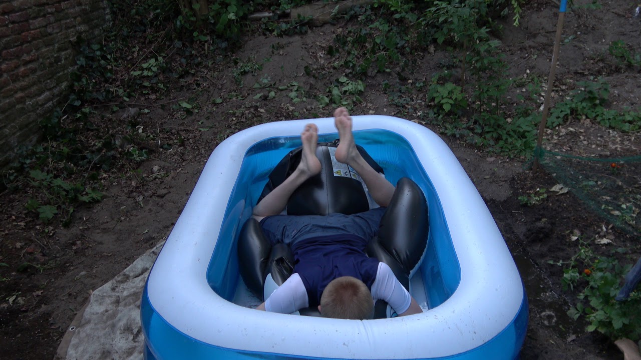 Draining the pool and deflate the killer whale part 3 - YouTube