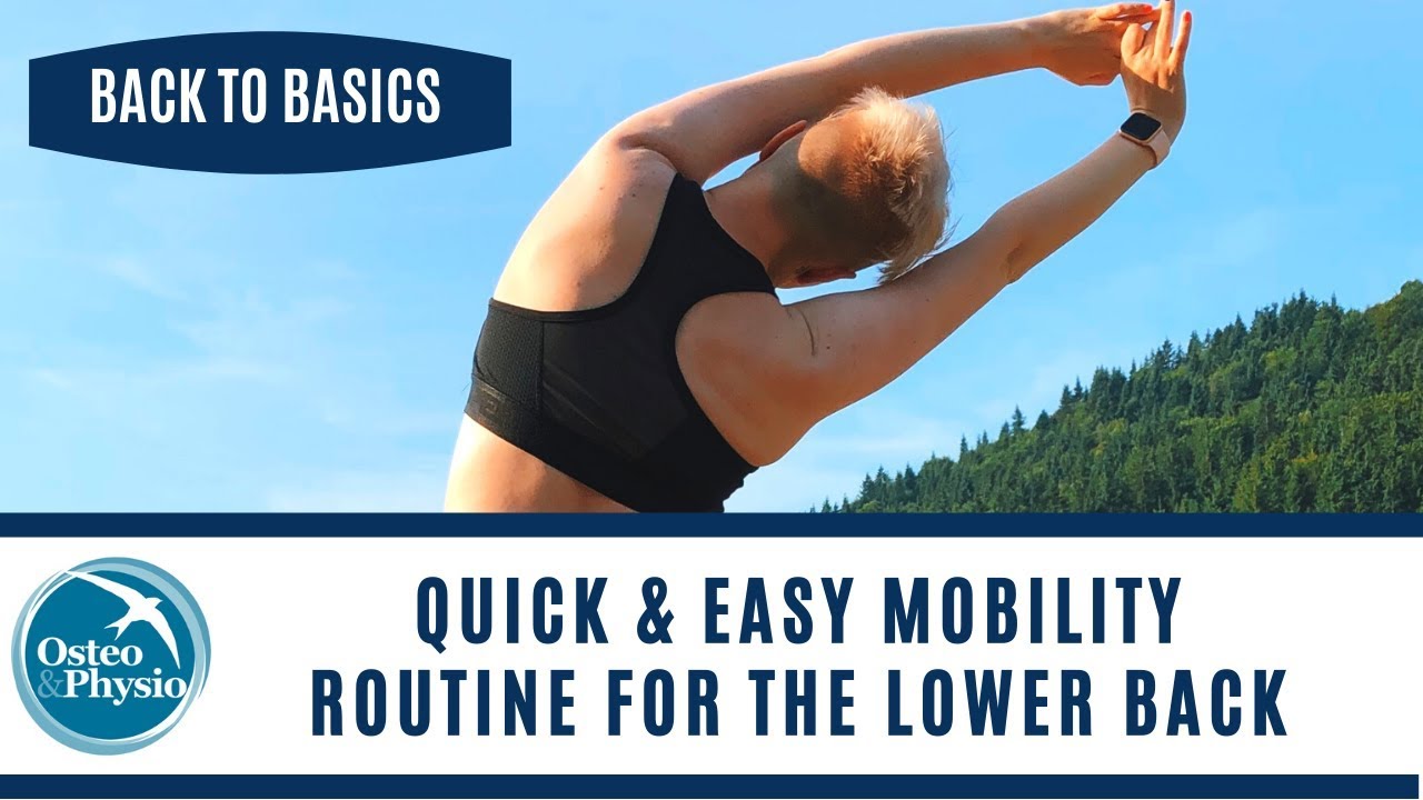 Quick & easy mobility routine for the lower back - YouTube