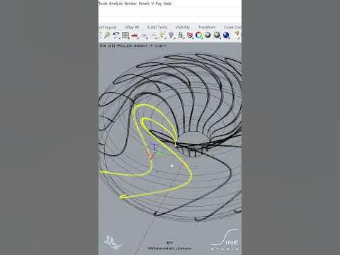 Rhino - EX 30 - Polar array + Loft - YouTube