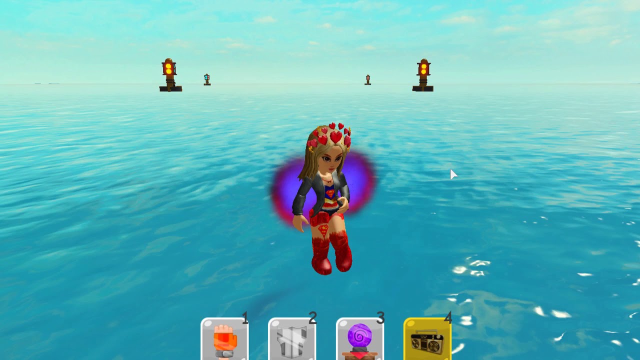 roblox Power Simulator game Supergirl in training part 2 - YouTube